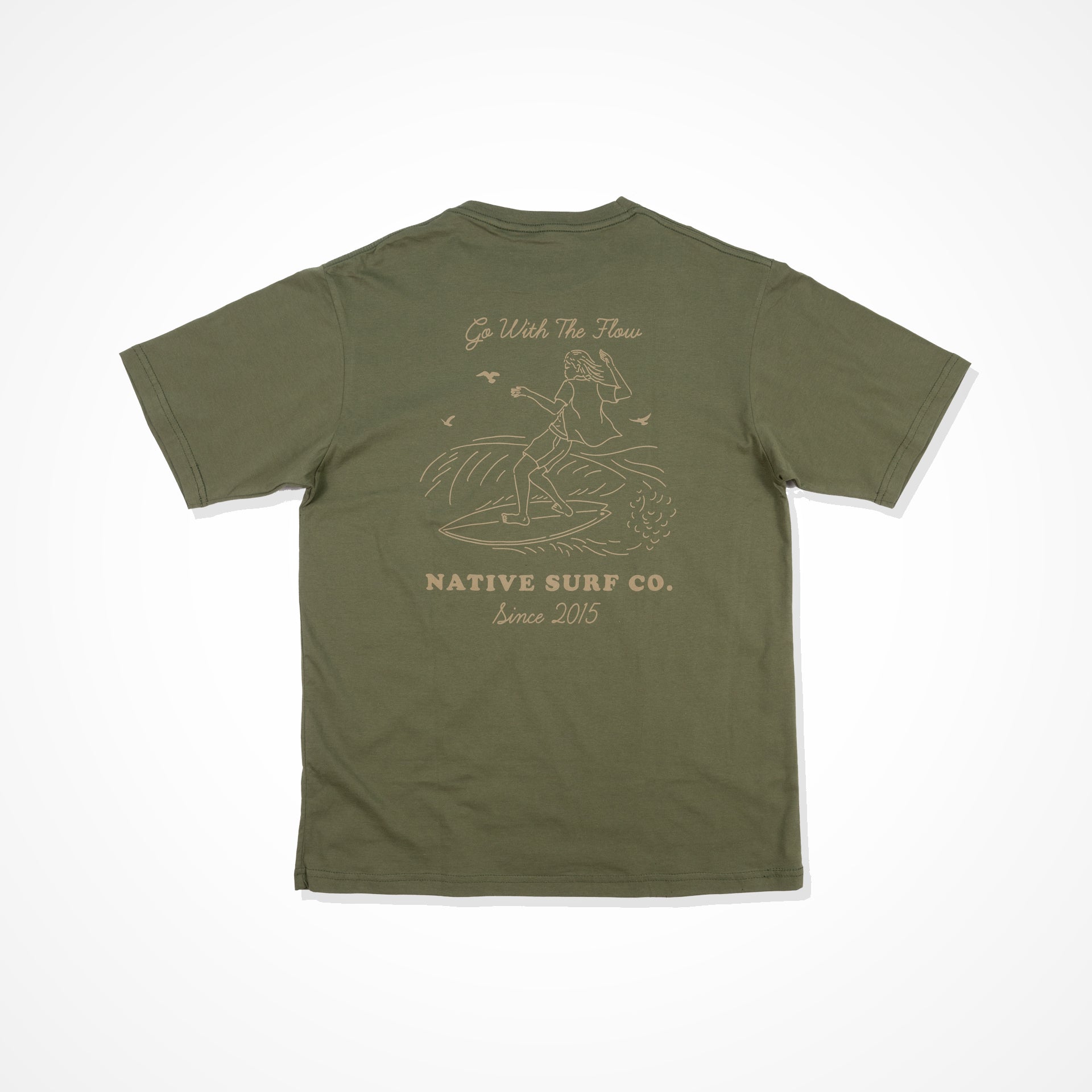 Go With The Flow Tee – Native Surfboards